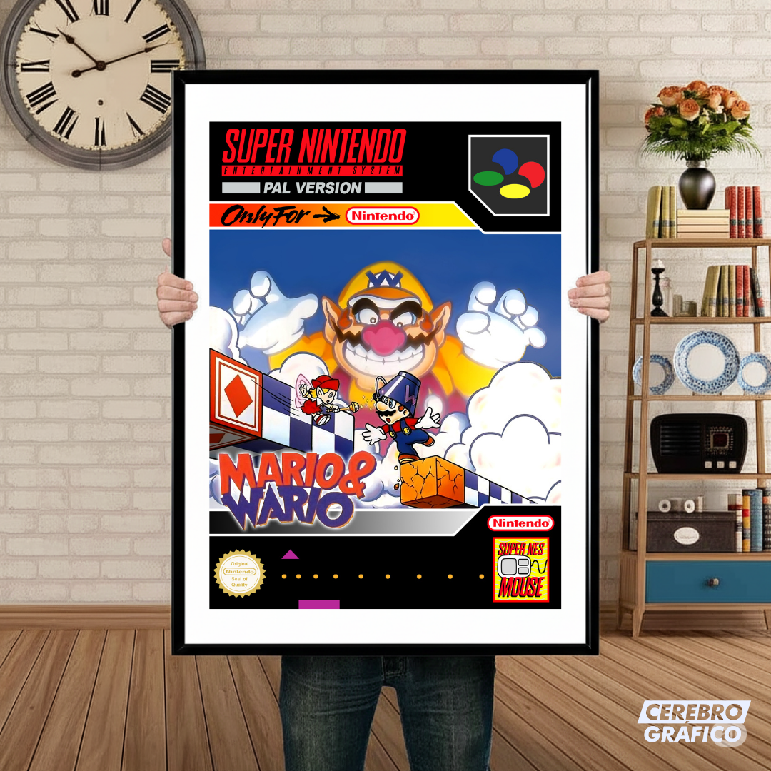 Cuadro SNES Mario & Wario – Cerebro Gráfico