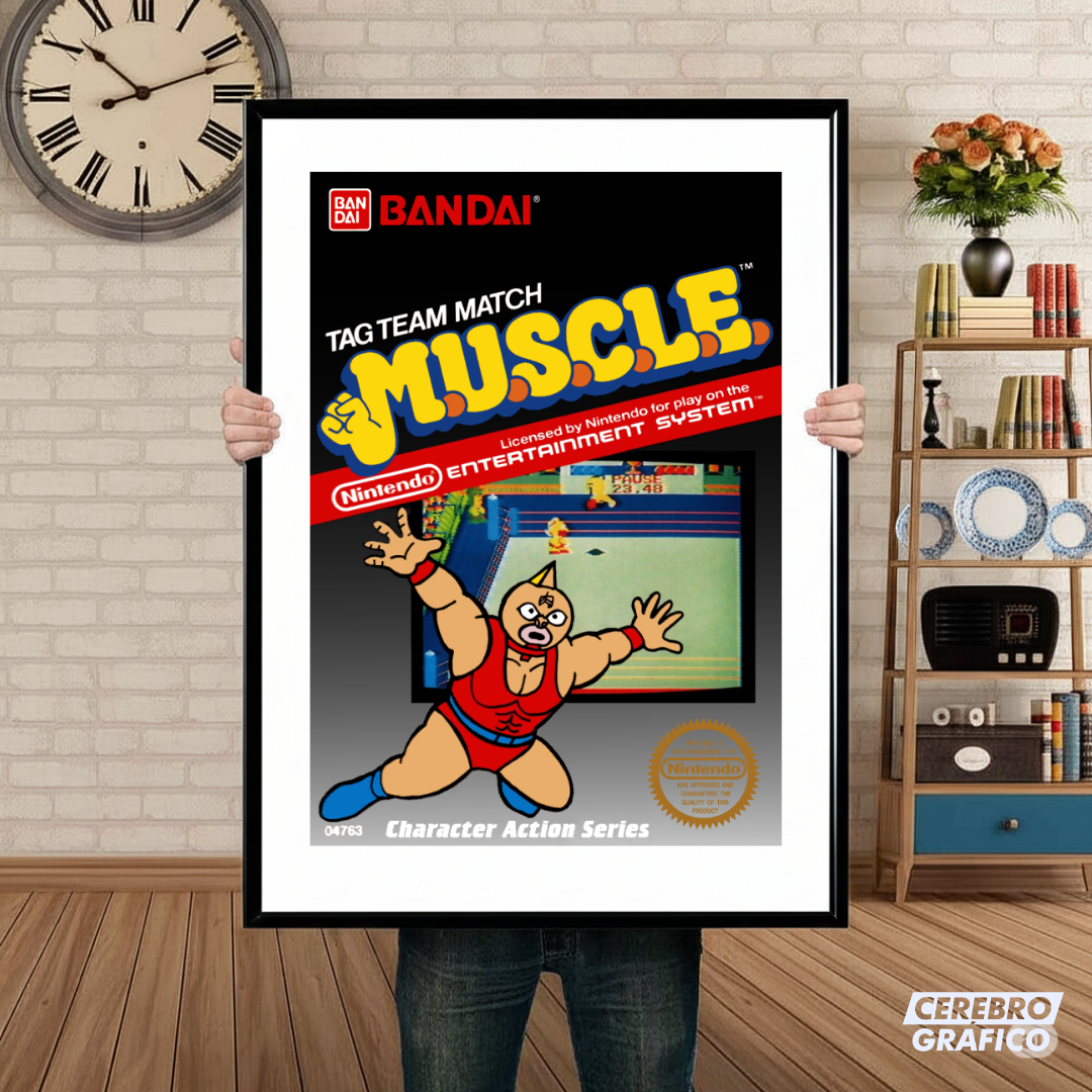 Cuadro Nintendo Muscle – Cerebro Gráfico