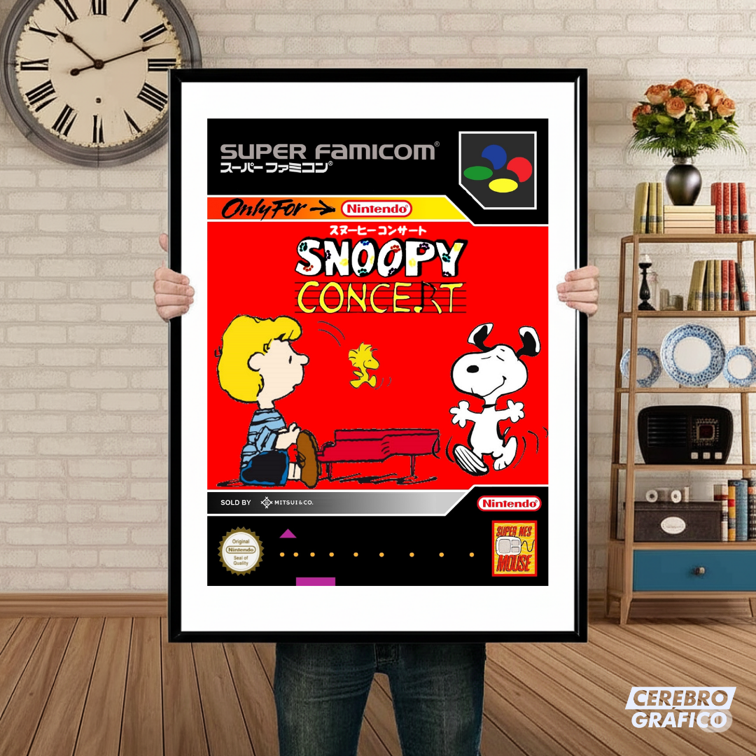 Cuadro SNES Snoopy Concert – Cerebro Gráfico
