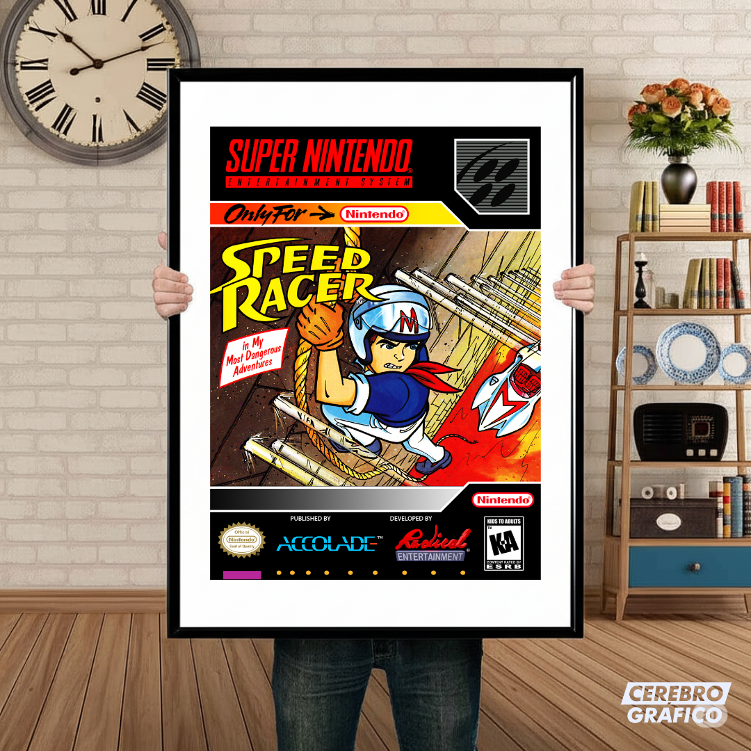 Cuadro SNES Speed Racer – Cerebro Gráfico