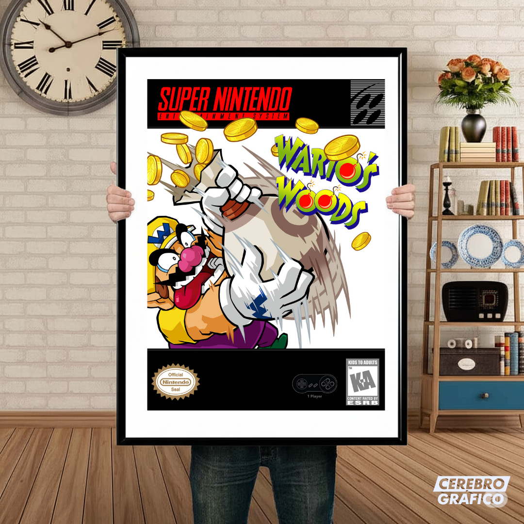 Cuadro SNES Wario's Woods – Cerebro Gráfico