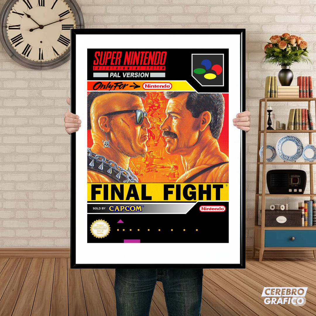 Cuadro SNES Final Fight Pal Version – Cerebro Gráfico