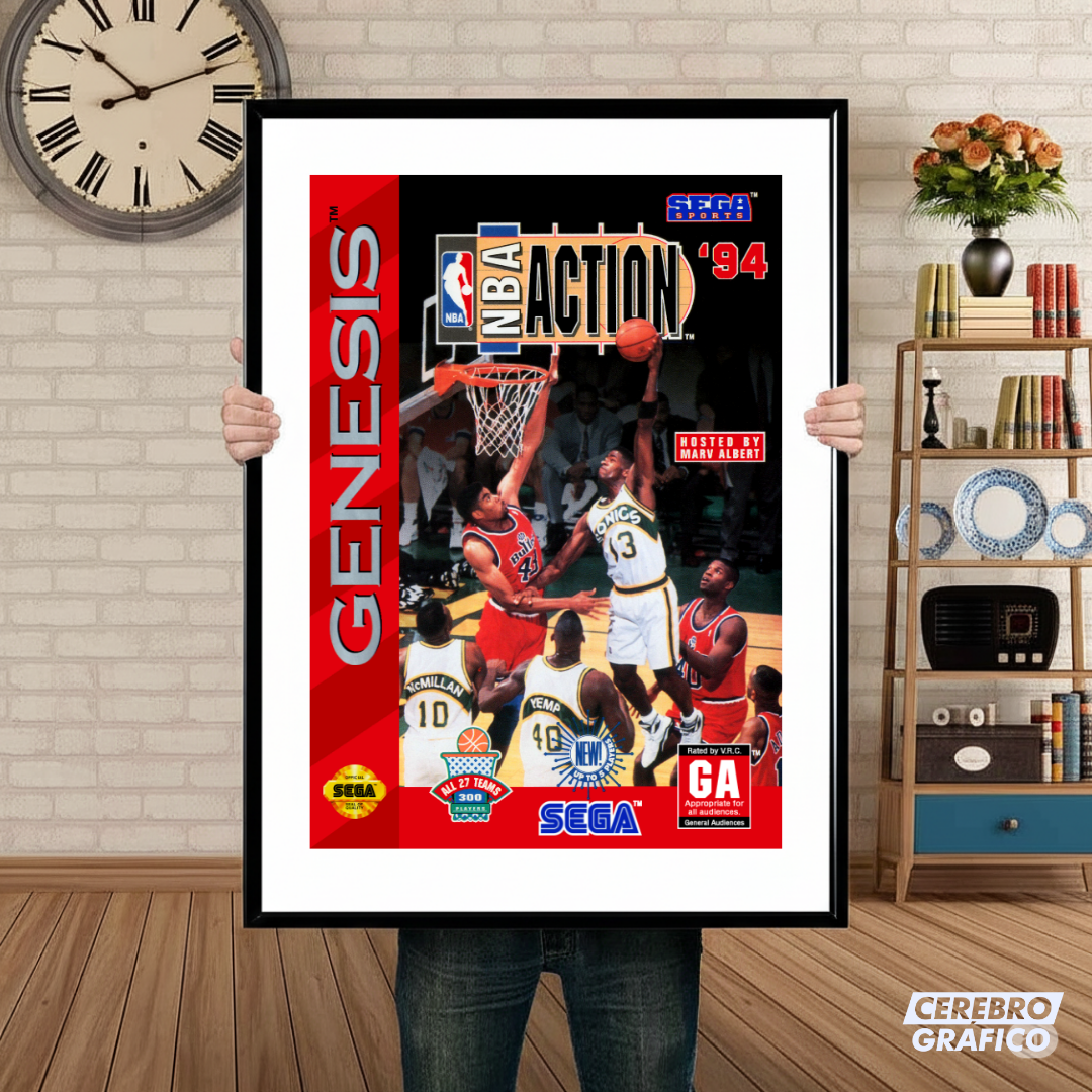 Cuadro SEGA NBA Action '94 – Cerebro Gráfico