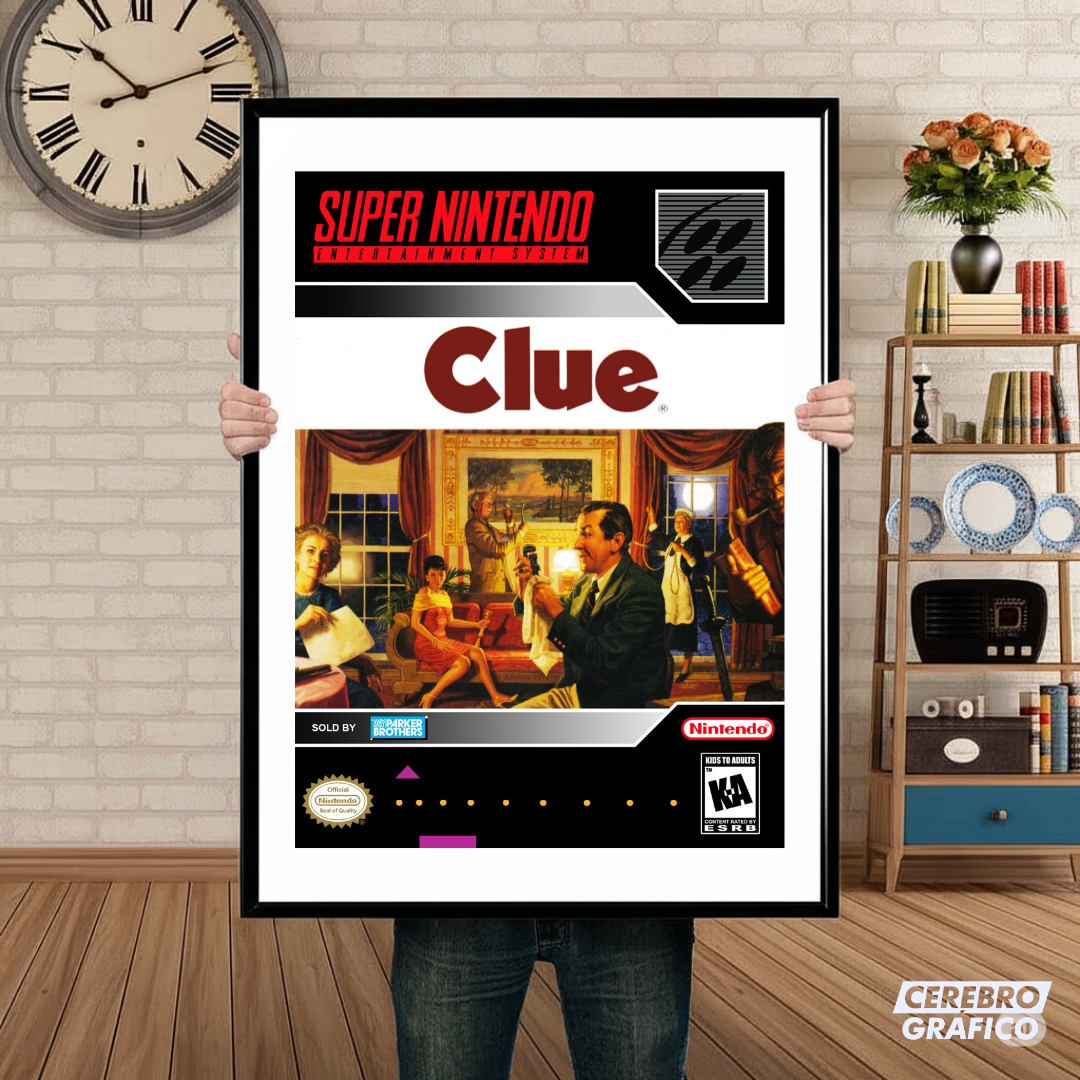 Cuadro SNES Clue – Cerebro Gráfico