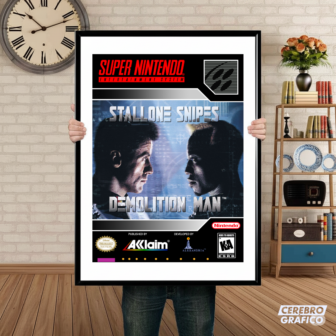 Cuadro SNES Demolition Man – Cerebro Gráfico