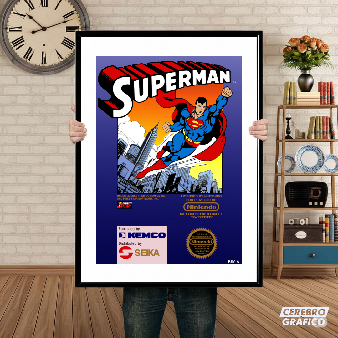 Cuadro Nintendo Superman – Cerebro Gráfico