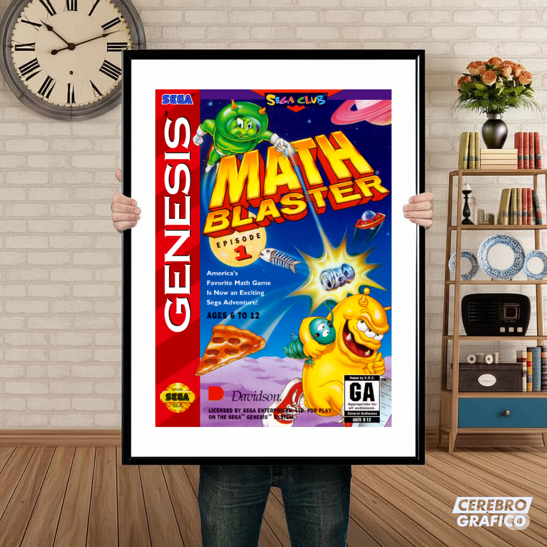 Cuadro SEGA Math Blaster – Cerebro Gráfico